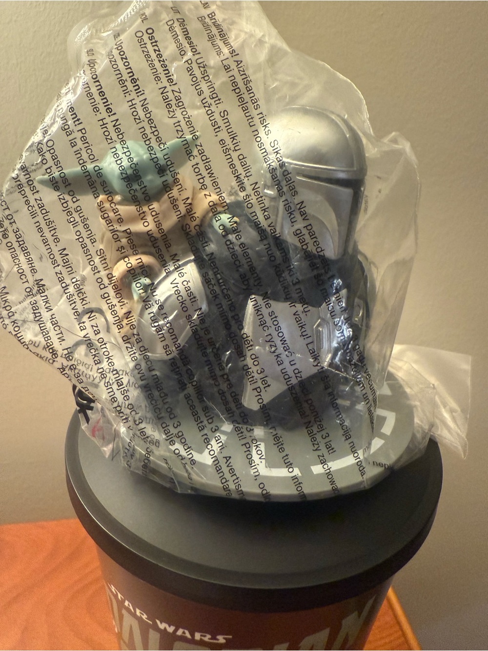 Dining | The Mandalorian Grogu Popcorn Bucket 44oz Cup Topper Both Nwt ...